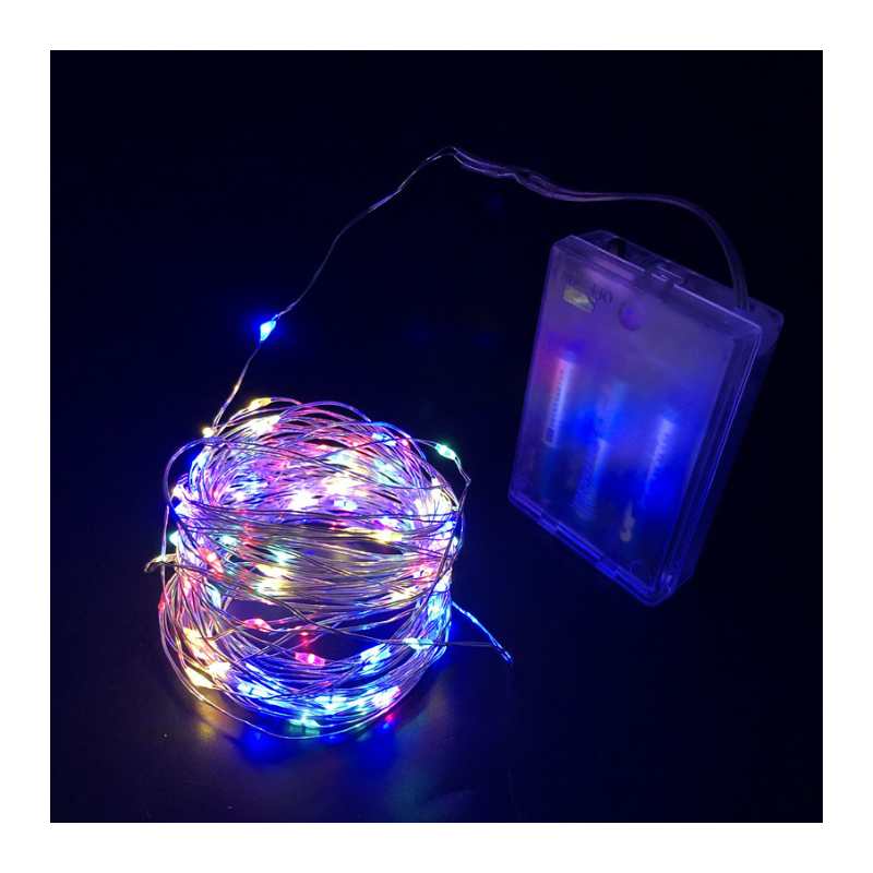 Luces led hada 5 Metros multicolor con Pilas 50 Focos – Plaza Dragon